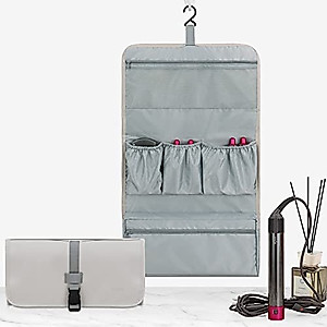 Ferbao Storage Bag for Dyson Airwrap Styler Accessories Hanging Travel Protective Case for HD01 HD03 Hair Dryer (Black)