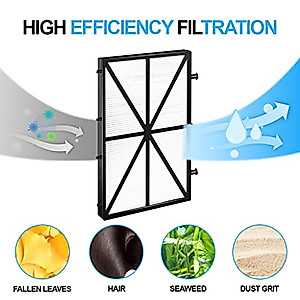 POOL BETTER 9991432-R4 Ultra Fine Cartridge Filter Panels,4 Pack Robotic Pool Cleaner Filter for Dolphin M400, M500, Nautilus CC Plus, Black and White