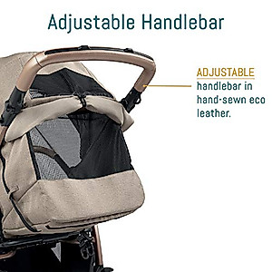 Peg Perego Booklet 50 Travel System - Includes Booklet 50 Baby Stroller and The Primo Viaggio 4-35 Infant Car Seat - Made in Italy - Atmosphere (Grey)