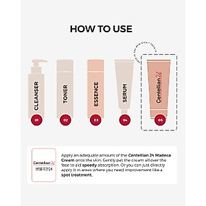 CENTELLIAN 24 Madeca Cream (Season 6, 1.7fl oz) - Centella Moisturizer for Face, Korean Skin Care. Dry, Sensitive Skin. TECA, Centella Asiatica, Madecassoside.