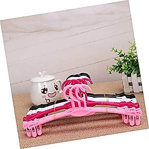 Levemolo 15pcs Plastic Drying Coat Clothes Pants Skirt Shop Dresses for White Support Holder Home Bra with Underwear Trousers Rack Practical Hangers Panties Clips Simplicity Laundry