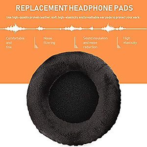 OSALADI 2pcs Headset Earpads Replacement Sponge Headphones Cushions Memory Foam Ear Pad Covers Earphone Pillow Parts Compatible with Beyerdynamic T70P T5P T1 DT990 DT880 Black