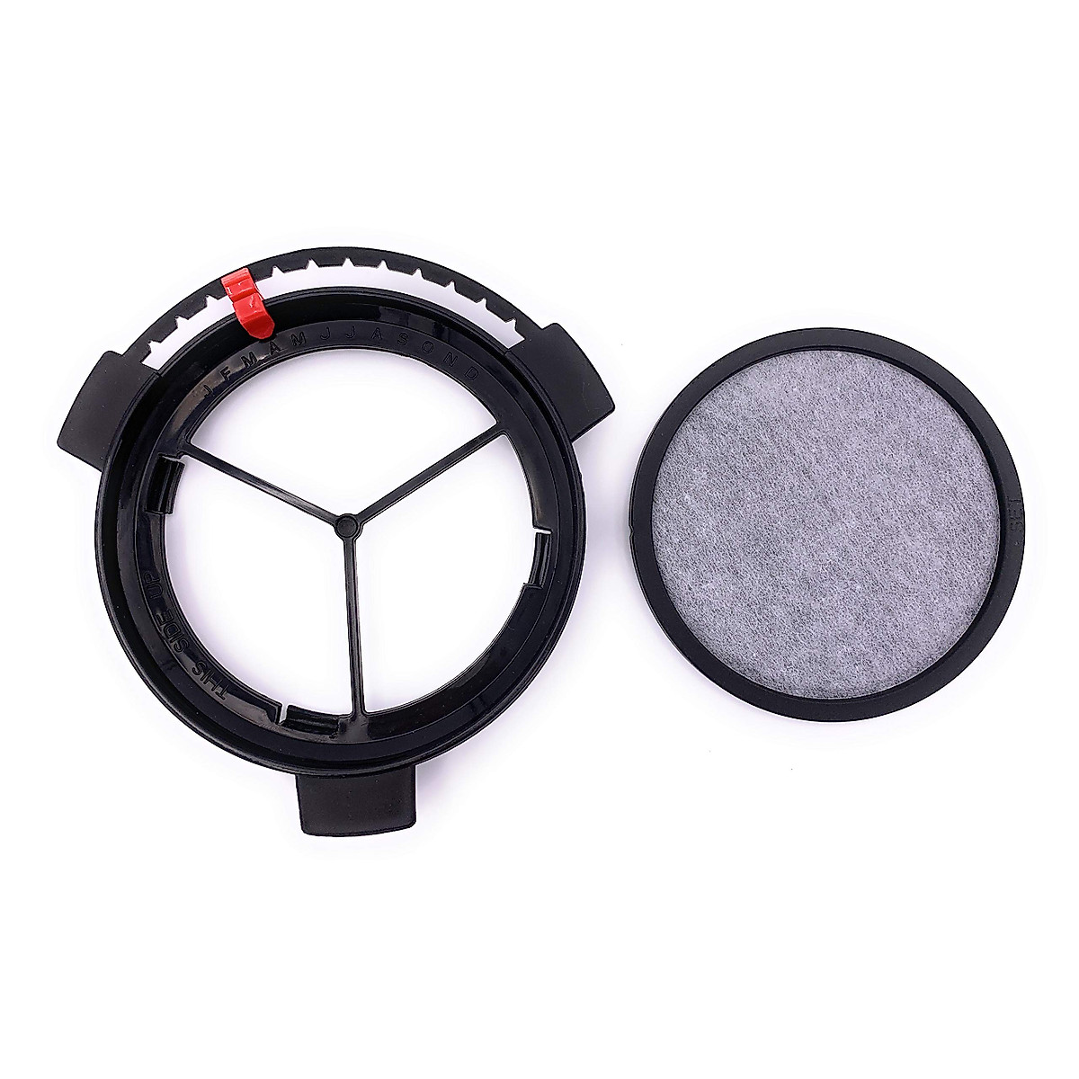 Xcivi Replacement Coffee Maker Water Filtration Set Filter Disk with Frame for Mr. Coffee Brewers Coffee Maker - Water Filtration Kit 6 months supply(1Disk Frame +6Filter Disks)