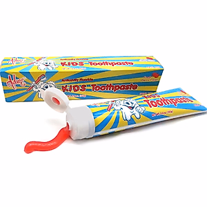 ADWE Labs Cherry Flavor Kids Toothpaste, Anticavity with Flouride, Great Taste to Encourage Good Brushing Habits, Kosher, Free of Animal Derivatives or Grains, Not tested on animals 5.4 Oz