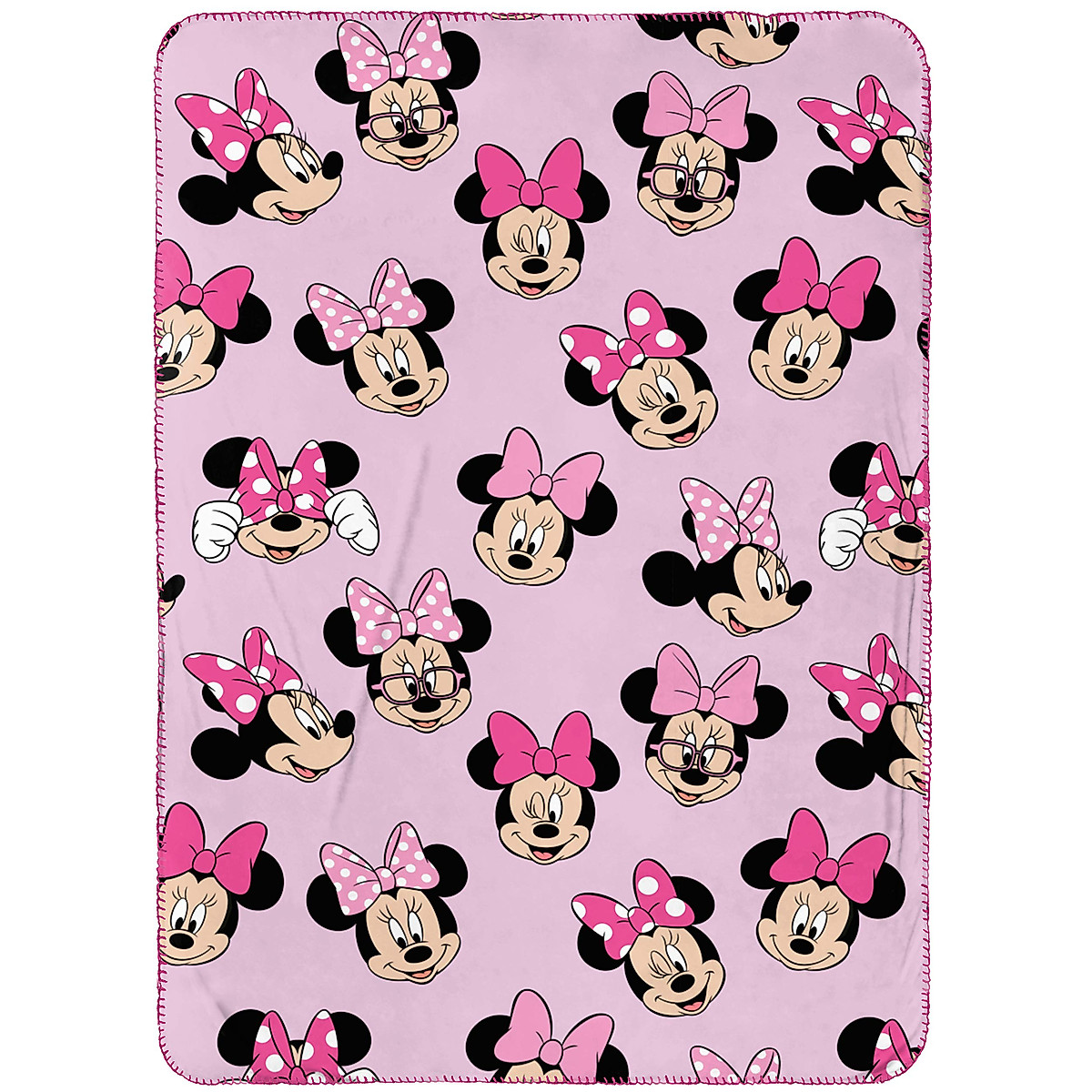 Jay Franco Disney Minnie Mouse Travel Set - 3 Piece Kids Travel Set Includes Blanket, Pillow, & Plush