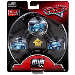 Disney Pixar Cars Mini Racers Metallic Series 3-Pack