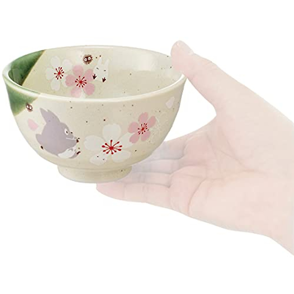 Studio Ghibli via Bluefin Porcelain My Neighbor Totoro Traditional Japanese Dish Series - Bowl [Sakura/Cherry Blossom] - Official Studio Ghibli Merchandise