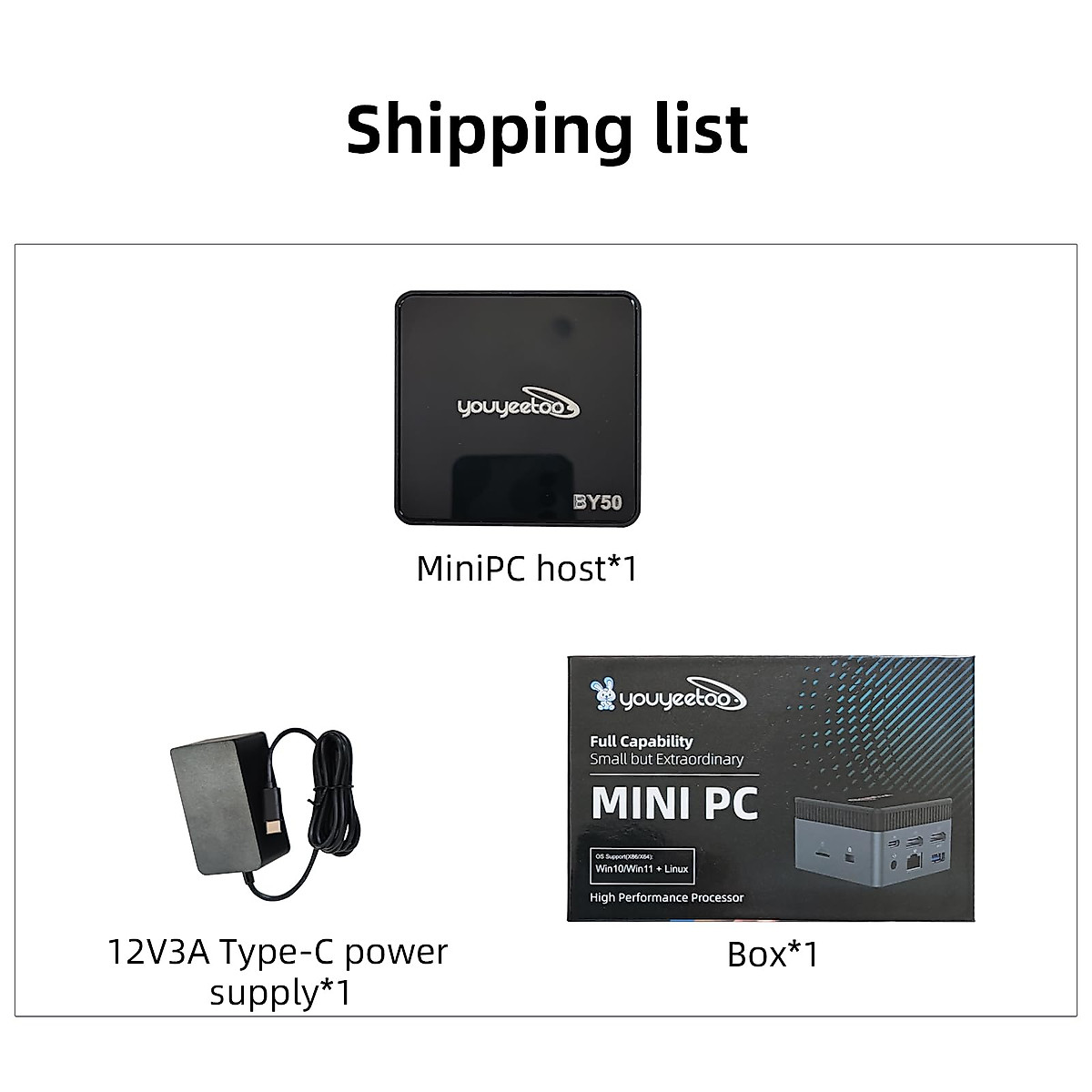 youyeetoo Mini PC,11th Gen 10nm N5105 Portable Tiny Computer Intel, 8GB RAM 256GB NVME SSD Mini Desktop Computer, Micro Computer with Dual HDMI 4K, WiFi 5, BT4.2, Slient Cooling Fans