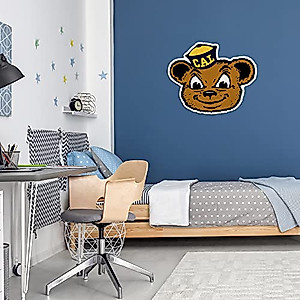 Rico Industries NCAA Cal Berkeley Golden Bears Mascot Shape Cut Pennant - Home and Living Room Décor - Soft Felt EZ to Hang