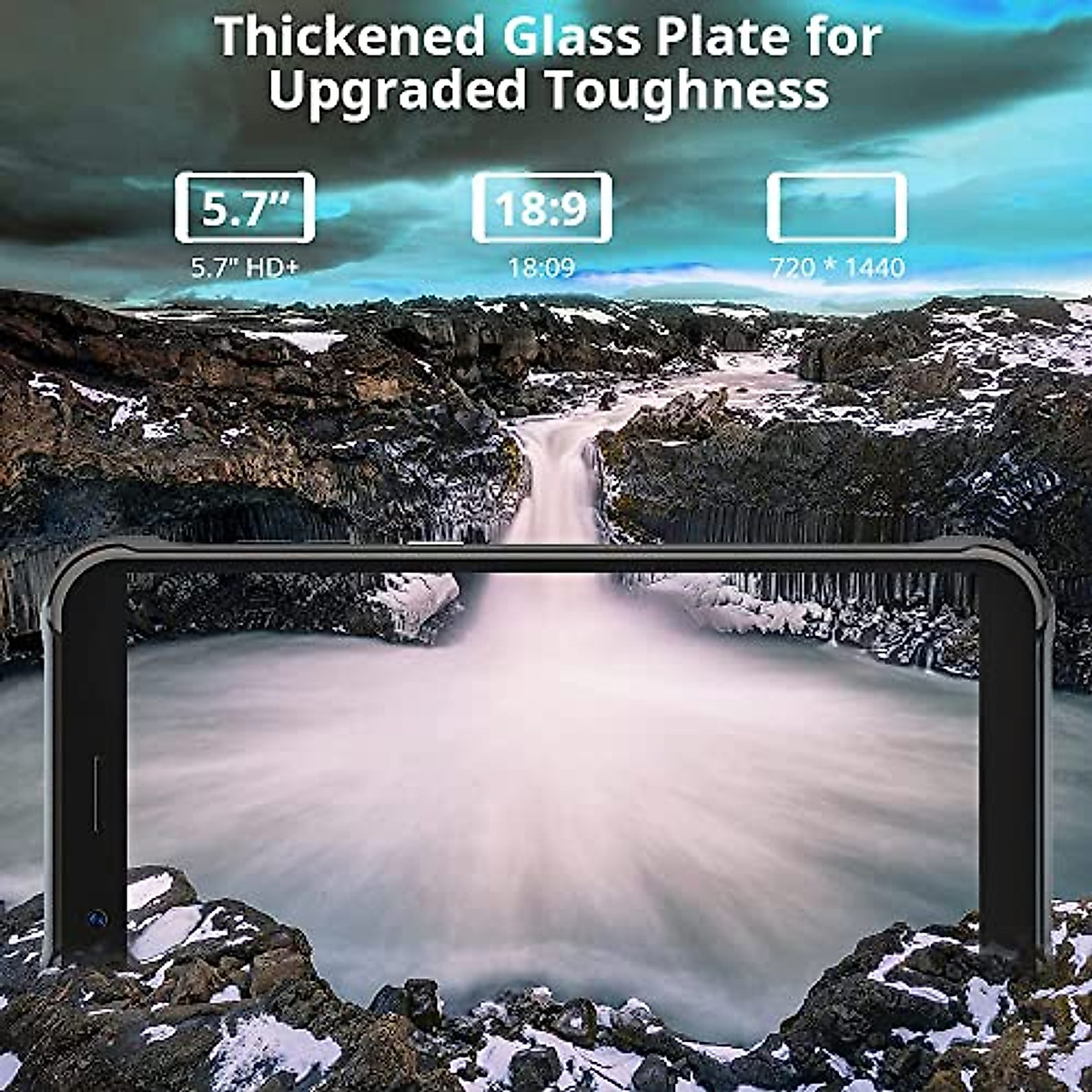 Blackview Rugged Smartphone Unlocked, BV4900Pro 4G Dual SIM Cell Phone Android 12, 7GB+64GB/SD 256GB Expandable, IP68 Waterproof Smartphone, 5580mAh Battery, 5.7" HD, NFC/GPS/OTG Rugged Android Phone