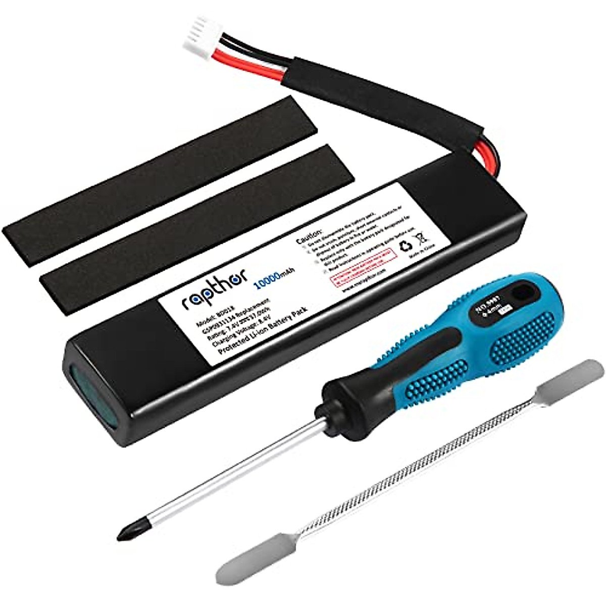 rapthor 10000mAh Replacement Battery for JBL Xtreme Bluetooth Speaker fits JBL GSP0931134 High Capacity Li-Polymer Replacement Battery with DIY Tools