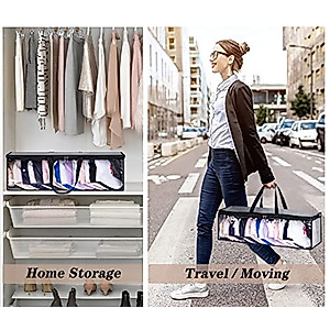 KEETDY Hat Organizer for Baseball Caps Holder Large Hat Storage Bag Rack with Double Carry Handles and Zipper Closure, Grey