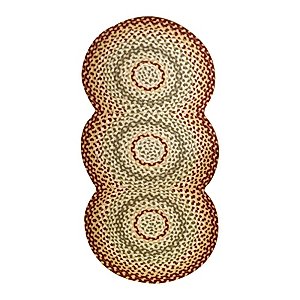 Park Designs Mill Village Braided Rug Run 72''L - Red
