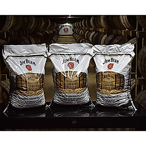 Ol' Hick Cooking Pellets 20 Pounds Barbecue Genuine Jim Beam Bourbon Barrel Grilling Smoker Cooking Pellets Bag for Grilling and Smoking (2 Pack)