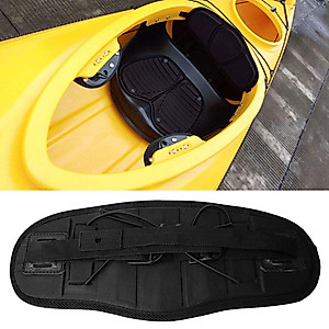PupilashSeat Backrest- Kayak Backrest Pad Adjustable Kayak Non-Slip Canoe Seat Backrest Comfortable Pad Black