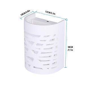 TRLIFE White Wall Sconce, LED Wall Sconce 9W 3000K Warm White Sconce Wall Lighting, LED Wall Sconce with Frosted Cover for Bedroom Hallway Stairway Porch Office Hotel (1 Pack, 1 LED Bulb Included)