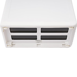 HuaShuani Plastic Bathroom Floor Cabinet, Narrow Bathroom Storage Cabinet with Toilet Paper Holder Organizer for Crevice Storage, 7.48 * 16.73 * 37.4in