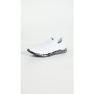 APL: Athletic Propulsion Labs Women's Techloom Wave Sneakers, White/Black/Marble, 8.5 Medium US