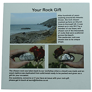 Pirantin 10th Anniversary 100% Tin You are My Rock Gift Idea - Solid Metal Heavy Rock Gift for 10 Year Anniversary