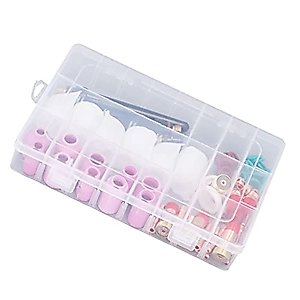 Welding Gun Accessories, Electrode Nozzles Kit Replacement Parts Color O Rings Pressure Caps Multi Specifications Easy To Install for WP17 WP18 WP26 Welder