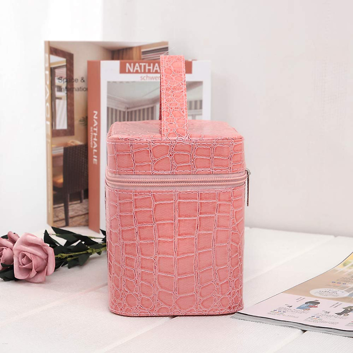 84 Slots Diamond Storage Box Diamond Embroidery Rhinestones Painting Accessory Jewelry Beads Organizer Carry Case Zipper Design