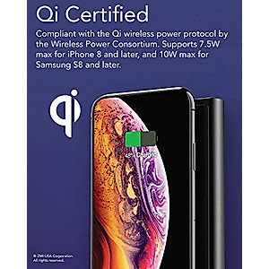 ZMI LevPower M10 MFi & Qi Certified USB PD Portable Charger with USB-C & Lightning Ports, Wireless Power Bank Compatible with iPhone 14/13/12/11/Pro/Max/X/XS/XS Max/8/8 Plus & iPad