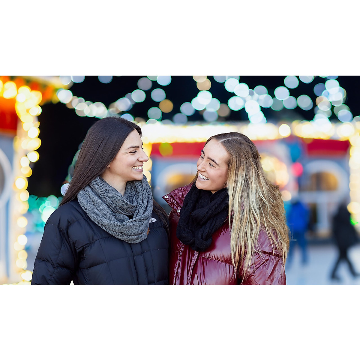 Funky Junque Infinity Scarf - Black (Solid)