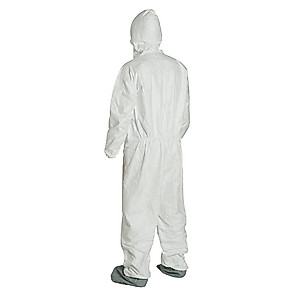 DuPont TY122SWHMD0006G1 Tyvek Hooded Coveralls, 2XL Size, Pack of 25