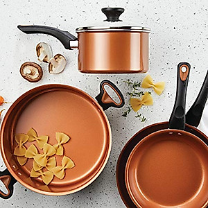 Farberware Glide Nonstick Frying Pan / Fry Pan / Skillet - 10 Inch, Brown