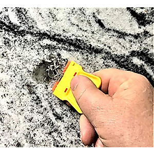 25 Plastic Double Edged Razor Blades with Titan Razor Scraper - Mini Scraper Combo