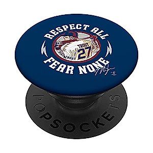 Mike Trout Respect All Fear None PopSockets PopGrip: Swappable Grip for Phones & Tablets