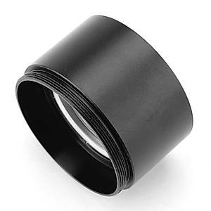 0.5X Auxiliary Objective Lens,Stereo Microscope Objective Lens,Microscope Objective Lens for Industry Video Microscope,48mm Mounting 0.5X Objective Lens,Double The Magnification