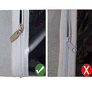 WJWSKI 20pcs Baby Kids Hangers for Nursery Closet and Kids Dance Garment Bags with 3 Pockets, 35x24x3“ Gusset Lightweight Clear Full Zipper Suit Bag for Competitions Costumes & Travel