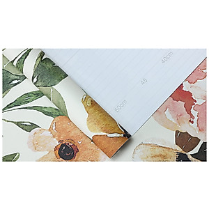 HAOKHOME Vintage Boho Floral Peel and Stick Wallpaper Peonies Removable Rose Beige/Pink/Oliva Vinyl Self Adhesive Contact Paper 17.7in x 9.8ft