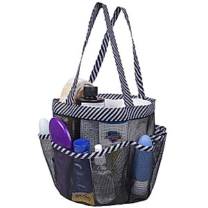Attmu Mesh Shower Caddy Portable, Quick Dry Hanging Shower Tote Bag for College Dorm Room Essentials, Large Capacity Shower Caddy Dorm for Bathroom