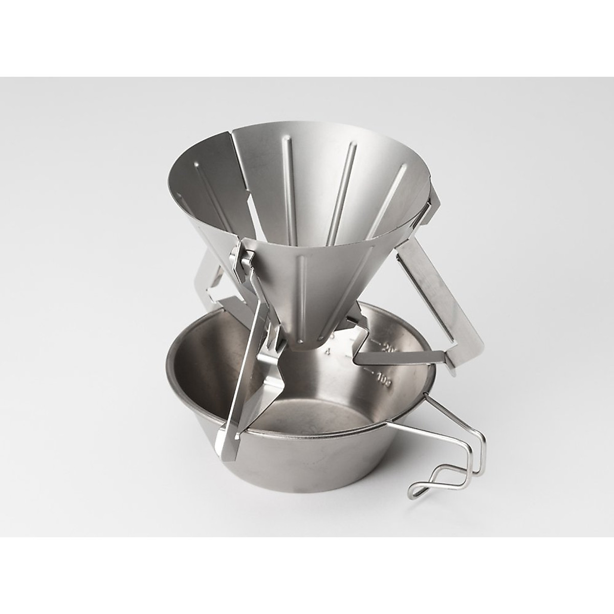 Snow Peak Field Barista Collapsible Coffee Dripper, Stainless Steel, CS-117