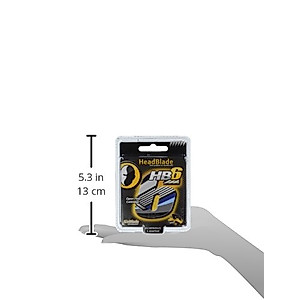 HeadBlade HB6 Refill Blades - 6 Stainless Steel Blades for No Tugging or Pulling, Shave Less, Works for Face, Body, and Scalp