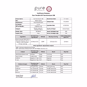 Saccharomyces 10B - Saccharomyces Boulardii, 10 Billion CFU Per Serving, Patented Strain: Lynside CNCM I-3799, Probiotic Capsules, Probiotics for Men and Women - 120 Count
