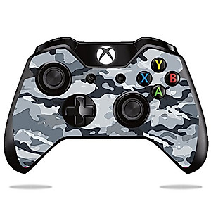 MightySkins Skin Compatible with Microsoft Xbox One or One S Controller - Gray Camouflage | Protective, Durable, and Unique Vinyl wrap Cover | Easy to Apply, Remove | Made in The USA