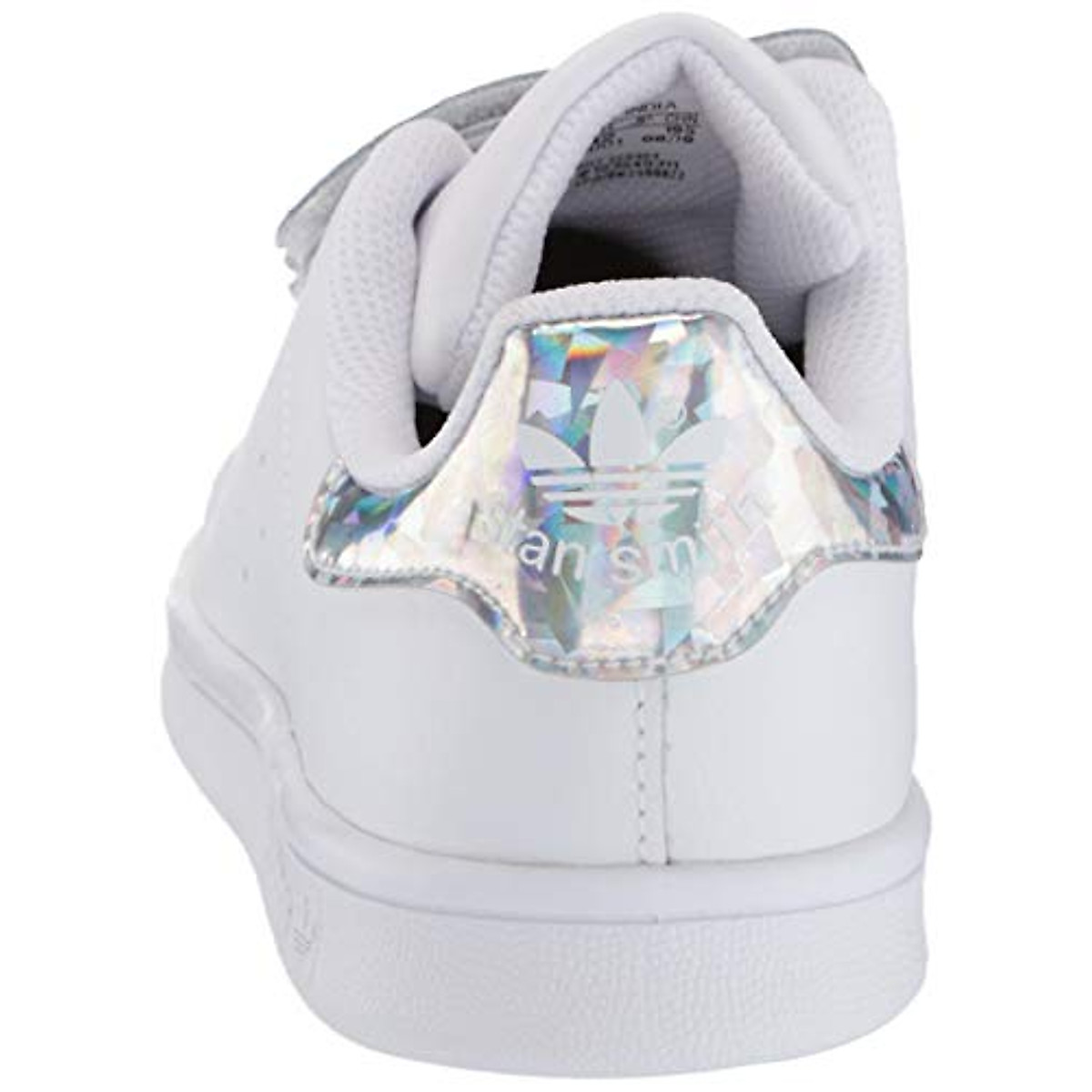 adidas Originals Kids Stan Smith Sneaker, White/White/Black, 9 US Unisex Toddler