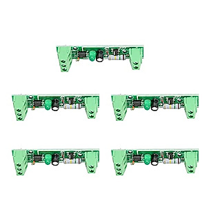 BOLORAMO Optocoupler Isolation Module, 5PCS Output TTL Level Support PLC 1 Channel Detection Board for 220VAC Voltage Detection