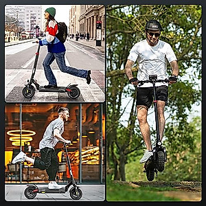 iScooter Electric Scooter Adult, 800W Motor E-Scooter Up to 25 Miles Range, Top Speed 25MPH, 10" Off Road Pneumatic Tires, Adjustable Handlebar Height Foldabable Commuting E Scooter for Adults