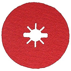 Bosch Professional 2608619184 Fibre Sanding Discs Best for Metal/Inox/X-Lock / R780 / Diameter 125 mm/Grain Size 36 / Bore Diameter 22.23 mm
