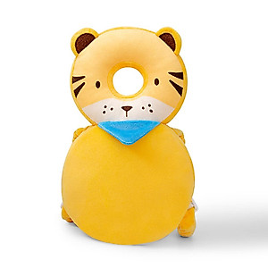 XIGUI Baby Head Protector, Toddlers Head Safety Pad Cushion, Adjustable Toddlers Head Safety Pad Cushion Backpack, Baby Back Protection for Crawling & Walking, for Age 4-24Months (Tiger)