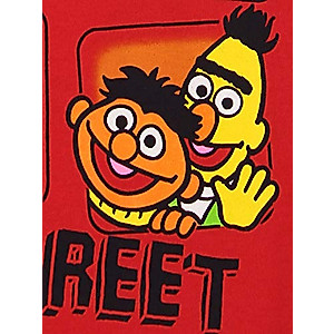 Sesame Street Gang Baby Toddler Boy's Girl's Short Sleeve T-Shirt Tee (Sesame Street Red, 24 Months)