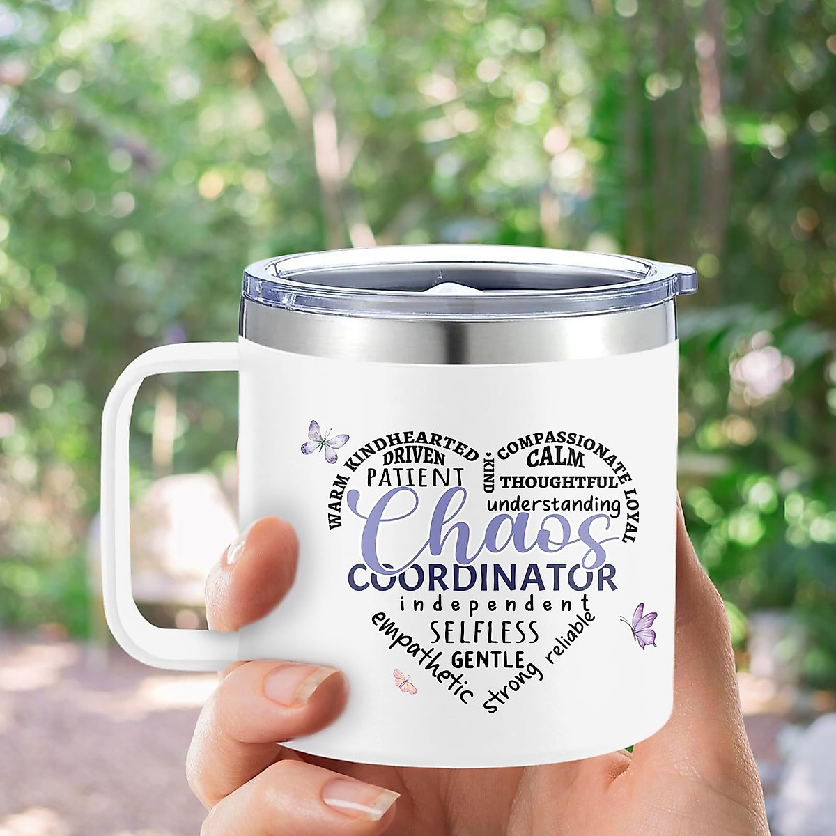 WWHSAI Chaos Coordinator Gifts - Gift For Boss Chaos Coordinator - Boss Lady Gifts For Women - Thank You Gift For Employee/Teacher/Coworker/Manager/Nurse Appreciation Office Presents Coffee Cup 14oz