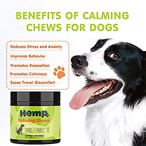 Zingly Hemp Calming Chews for Dogs Anxiety Relief, Dog Calming Chews - Anxiety Relief Treats, Anxiety Relief for Dogs Calming Treats, Calming Care for Dogs - Separation Aid, Barking, Bacon, 120 Ct