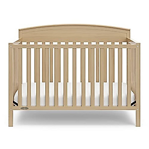 Graco Benton 5-in-1 Convertible Crib (Driftwood) – GREENGUARD Gold Certified, Converts from Baby Crib to Toddler Bed, Daybed and Full-Size Bed, Fits Standard Full-Size Crib Mattress