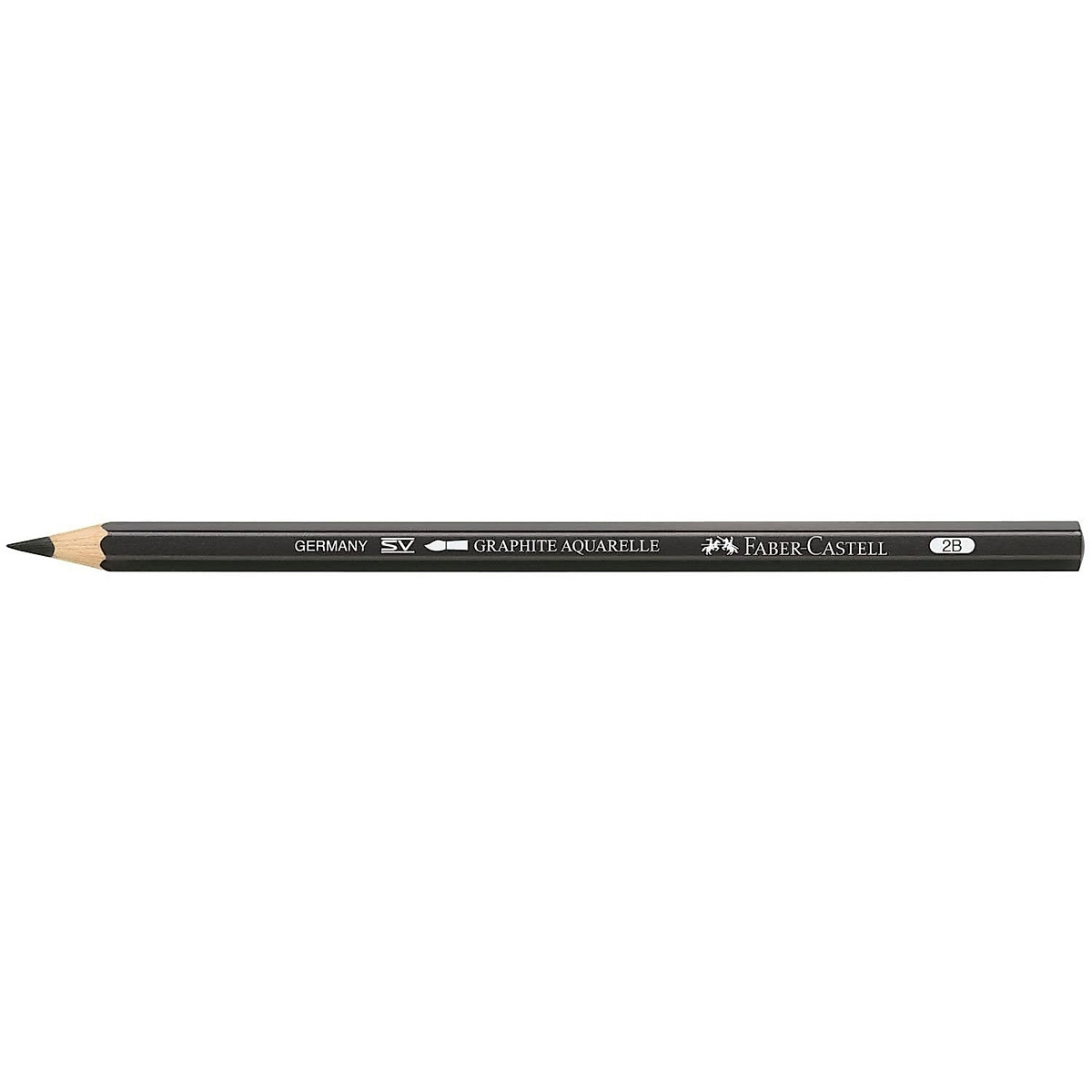 Faber-Castell Graphite Aquarelle Water-Soluble Single Pencil, 2B