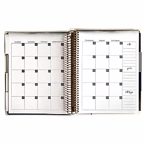 Paper House Productions 12 Month Undated 9.5" Planner with Month and Event Flag Stickers - Celestial